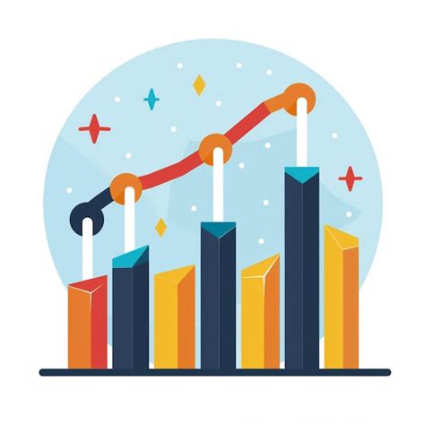 Premium Vector Growth Graph With Growth Arrow Vector
