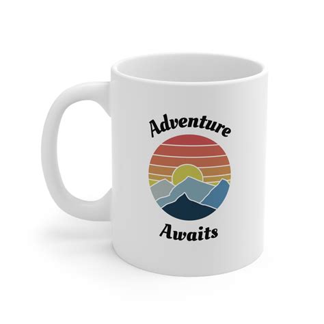 Adventure Awaits Coffee Mug Nature Lover Coffee Mug Hiking Lover