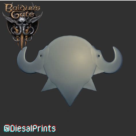 Free Obj File Shadowheart Circlet Emblem Baldurs Gate Iii Cosplay