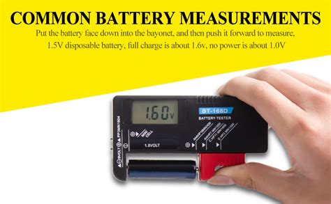 BT 168D Battery Tester AA AAA C D 9V 1 5V Battery Checker Universal Digital Battery Volt Tester
