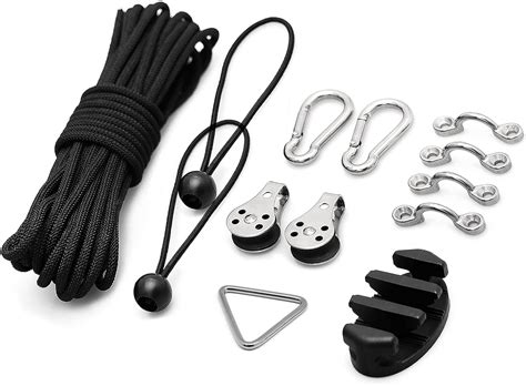 Kayak Anchor Trolley Kit 316 Stainless Steel Heavy Duty Deluxe Anchor