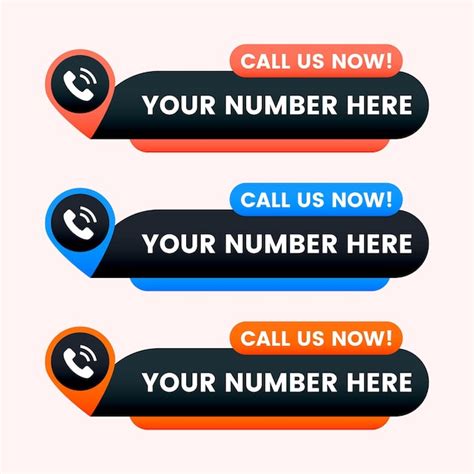 Premium Vector Call Us Now Button
