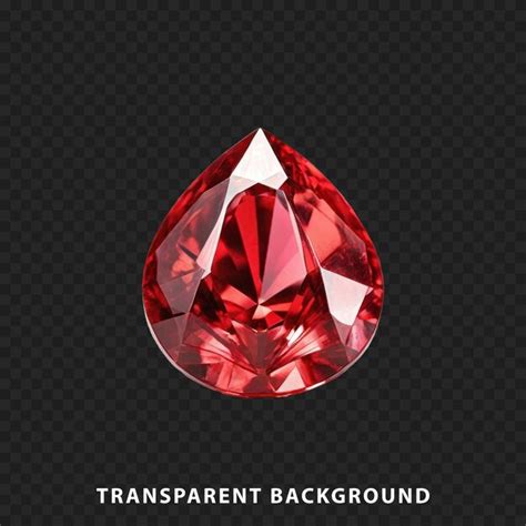 Premium PSD Ruby Isolated On Transparent Background