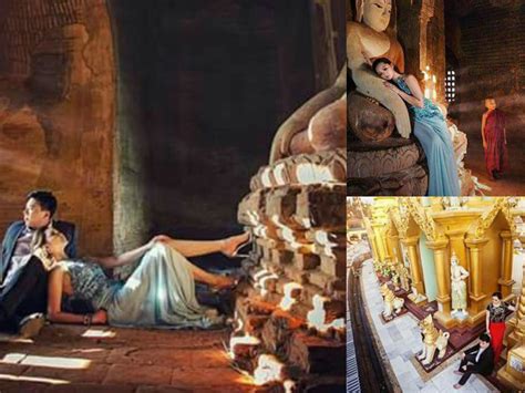 ဘုရားစေတီပုထိုးမှာ မင်္ဂလာပွဲအကြိုပုံတွေ ရိုက်ကူးပေးနေတဲ့ ဖိလစ်ပိုင်မှ ဝက်ဘ်ဆိုဒ်တစ်ခု Myanmarload