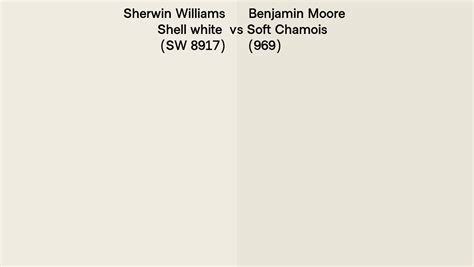 Sherwin Williams Shell White SW 8917 Vs Benjamin Moore Soft Chamois