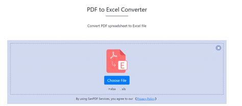 Share A PDF To Excel Method SanPDF Converter Free
