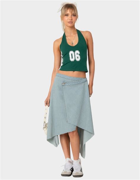 Edikted 06 Halter Top Green Xl Tillys