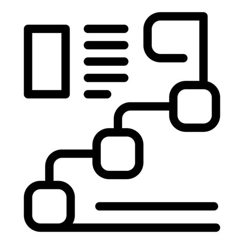 Algorithm Showing Data Processing With Connecting Lines And Squares Vector Art At Vecteezy