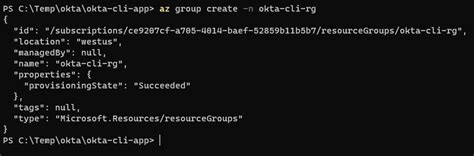 X Your Development With The Azure Cli Okta Developer
