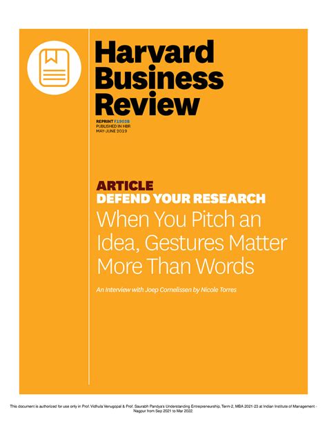 When You Pitch An Idea Gestures Matter More Than Words Reprint