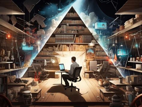 Premium Photo Man Working At Desk With Computer