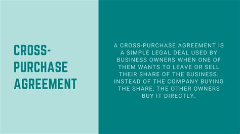 Entity Purchase Agreement Vs Cross Purchase Agreement