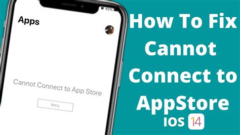Cannot Connect To App Store Iphone And Ipad Ios 14 Youtube