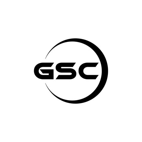 Gsc Letter Logo Design In Illustration Vector Logo Calligraphy