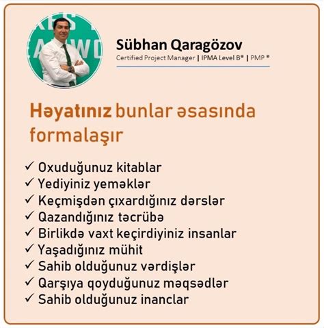 Sübhan Qaragözov Cpm Ipma Level B®️ Pmp®️ Posted On Linkedin