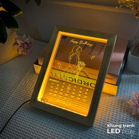 Tranh Đèn Led 3d Khắc Hình Theo Yêu Cầu Mẫu 05 Hato Canvas