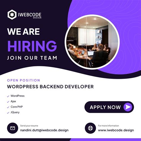 Nandini Dutt On Linkedin Joinourteam Wordpressbackenddeveloper Wordpress Passion