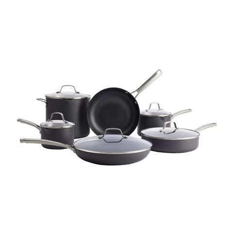 Calphalon Classic Hard Anodized Nonstick Cookware Set 11 Pc Grey Bjs Wholesale Club