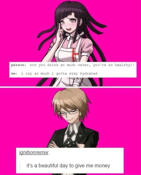 Two Anime Characters With Text That Reads It S A Beautiful Day To Give