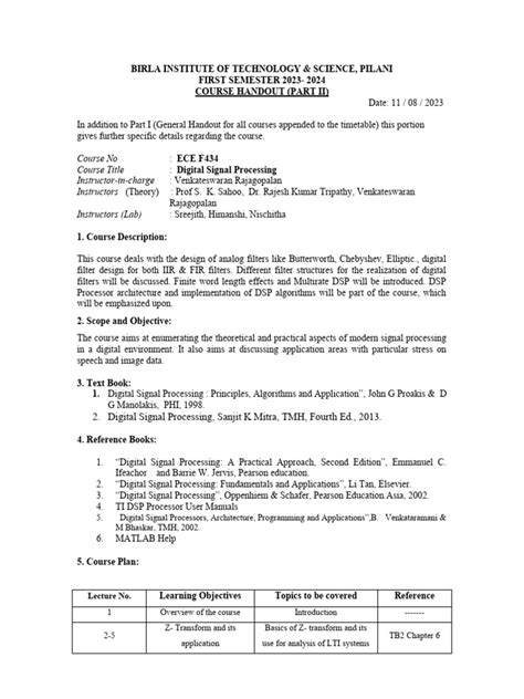 eceeee f434 digital signal process handout download free pdf