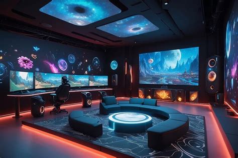 Premium Ai Image Vr Sensory Wonderland Interactive Gaming Oasis