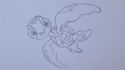 How To Draw Squirt From Finding Nemo YouTube