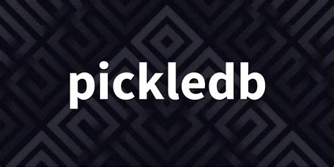 Pickledb 092 A Lightweight And Simple Database Using Json