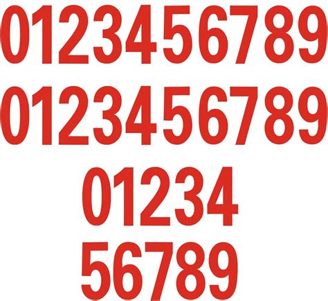 Amazon Hiqu And Hist Reflective Mailbox Numbers Sets Large