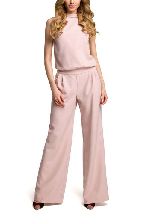 Exceeding Expectations Mock Neck Wide Leg Jumpsuit