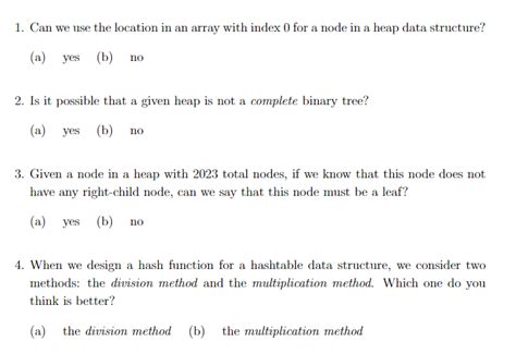 Solved Can We Use The Location In An Array With Index Chegg