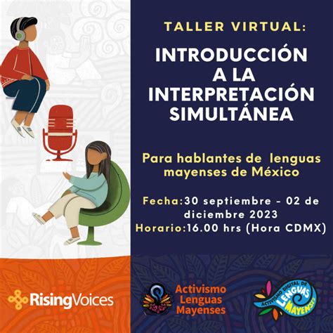 Taller Interpretación simultánea para lenguas mayenses a través de