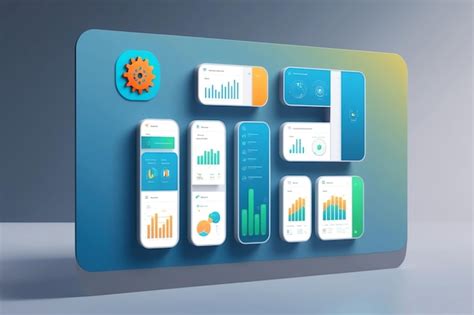 Minimalist Admin Dashboard Design Premium Ai Generated Image