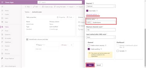 Create A Microsoft Dataverse Table