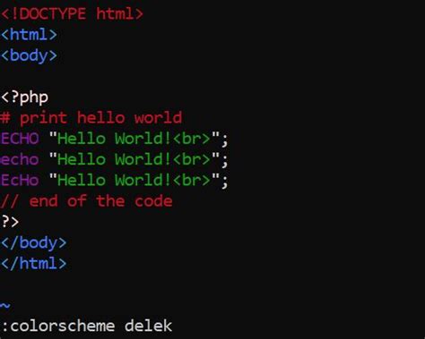 How To Change Color Scheme In Vim
