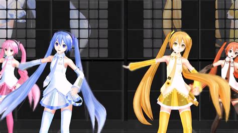 【mmd】コロン式改変ミクさん達で、マイルームディスコナイト Youtube