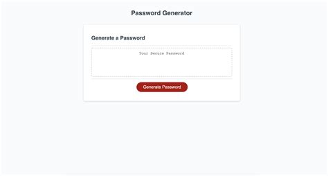 Github Rhazamapasswordgenerator Password Generator Web Application