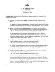 PSY222 Module Four Activity 1 Docx PSY 222 Module Four Activity
