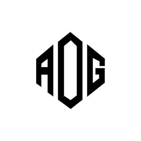 Premium Vector Aog Letter Logo Design With Polygon Shape Aog Polygon And Cube Shape Logo