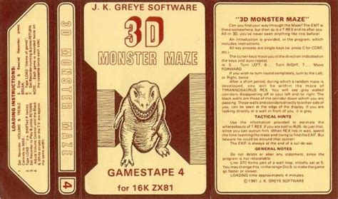 Tgdb Browse Game 3d Monster Maze