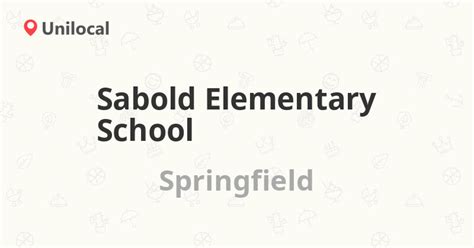 Sabold Elementary School Springfield 468 E Thompson Ave Opiniones Dirección Y Número De