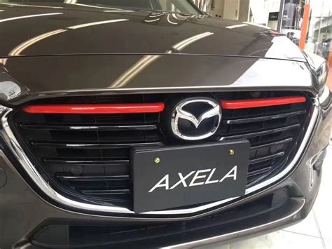 2pcs Red ABS Chrome Front Grill Cover Trims Strip Accessories For Mazda