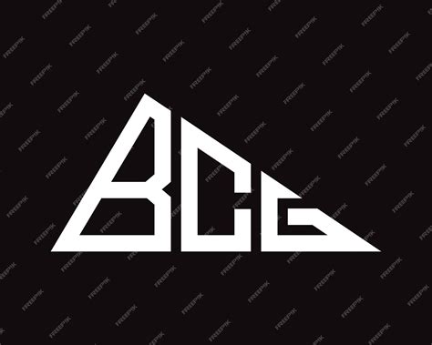 Premium Vector Triangle Shape Bcg Letter Logo Design