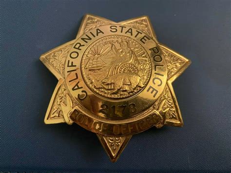 Rare Defunct California State Police Badge 3823961048