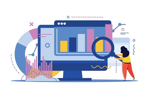 Statistics Computer Window Composition 3422502 Vector Art At Vecteezy