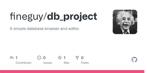 GitHub Fineguy Db Project A Simple Database Browser And Editor