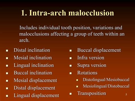 Classification Of Malocclusion Oppt