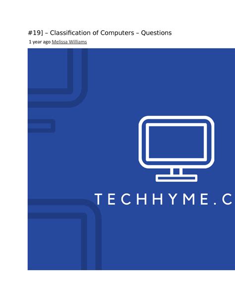 Topice 6 Comp Assessment 19 Classification Of Computers