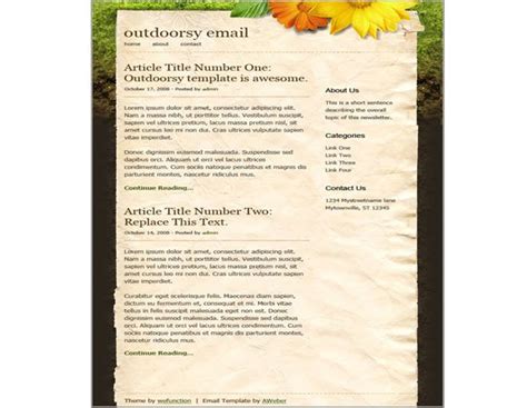 Creative HTML Email Newsletter Templates For Web Designers Webgranth