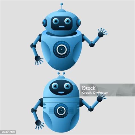 Chat Bot Character Icon Set Stock Illustration Download Image Now