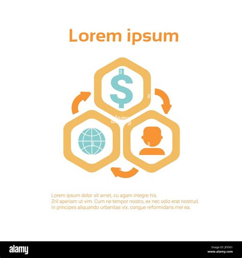 Business Economic Infographics Set Statistic Data Analysis With Copy Space Banner Stock Vector